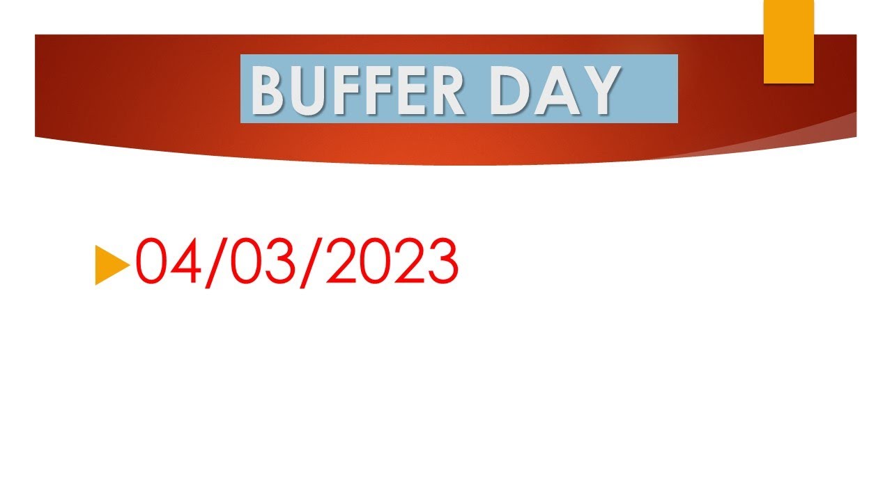 Evening Batch | 04.03.2023 | BUFFER DAY - YouTube