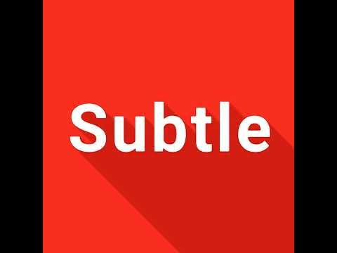 Subtle meaning - YouTube