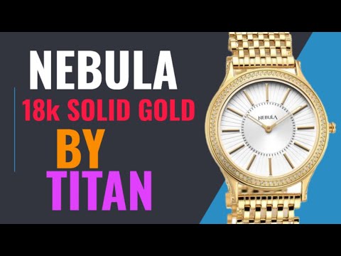 Titan Nebula Vintage || 18k Gold Analog with Diamond Studded Bezel ...