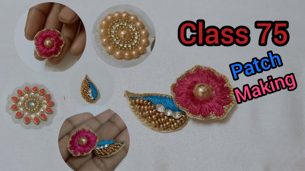 Aari class 75/Patch work Basic for beginners in Telugu || Maggam Patch work/Aari work - YouTube