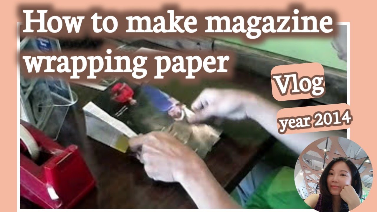 Vlog1 DIY Tips : How to make magazine wrapping bags | Tessianti First ...