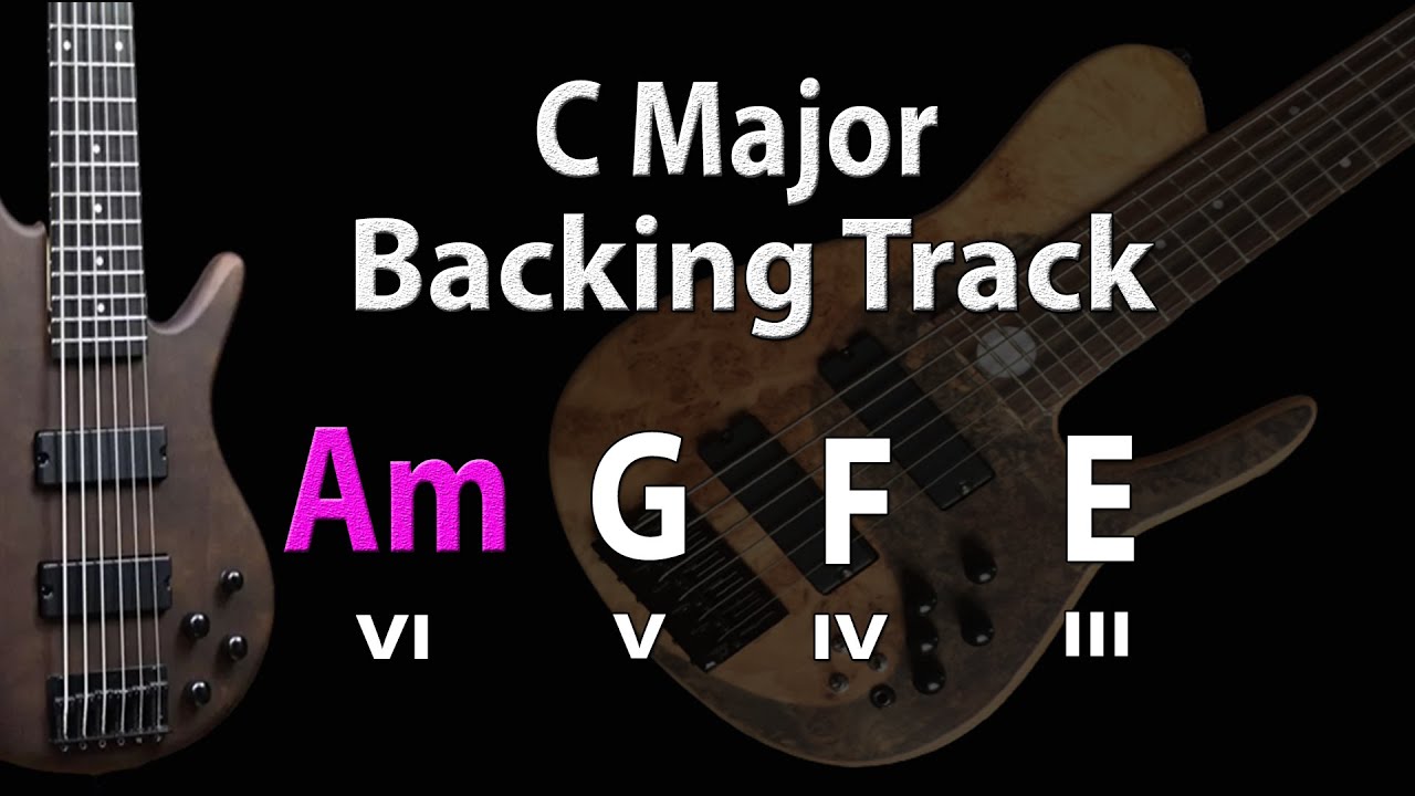 Am G F E (6543) C Major Backing Track 100 bpm - YouTube