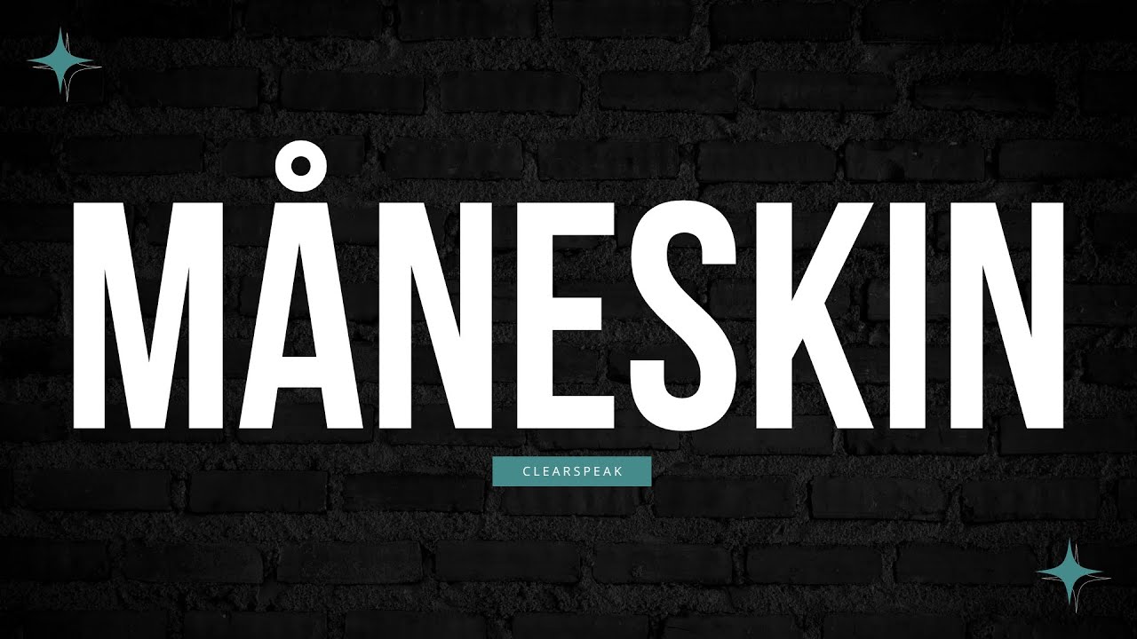 How to Pronounce Måneskin in English - YouTube