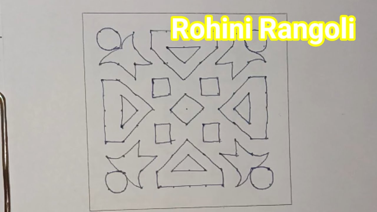 Easy dots rangoli designs for daily 11 dots kolam | thipkyanchi rangoli ...