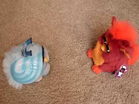 Sky Blue Shelby (Furby friend) and Rooster Furby Toh-Dye - YouTube