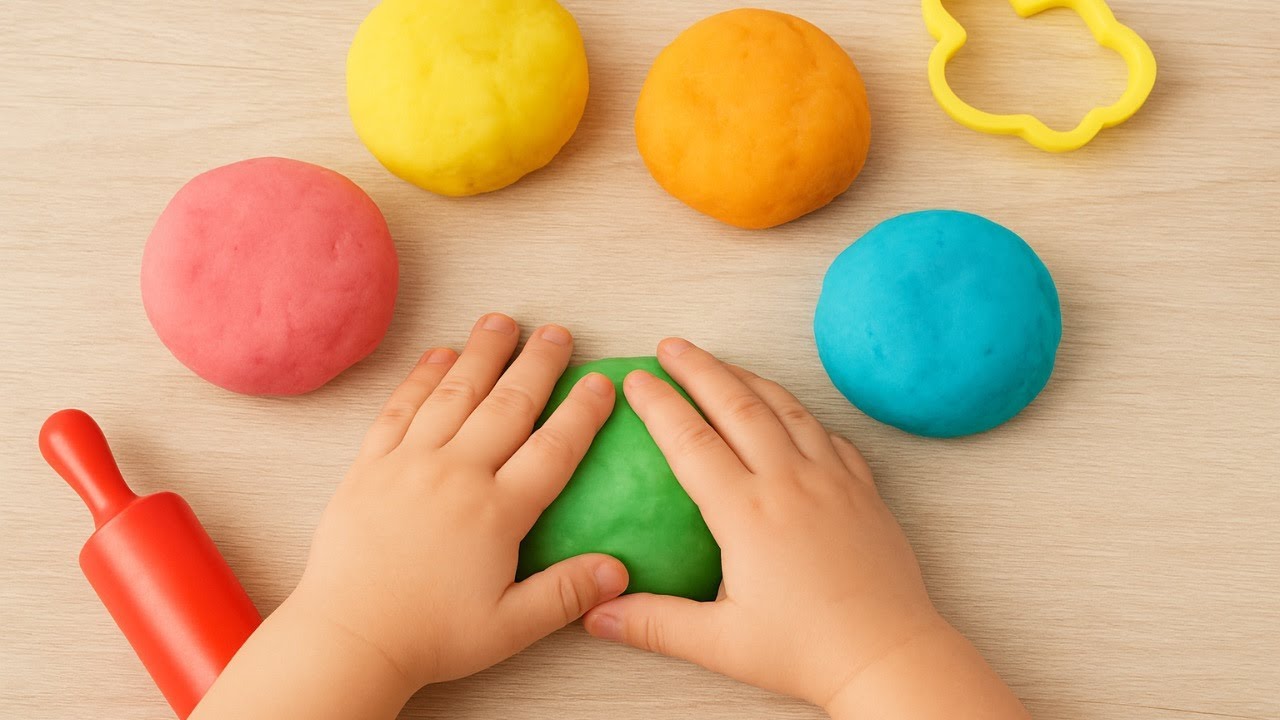 Homemade Playdough Fun! | Making Colorful Playdough | DIY for Kids ...