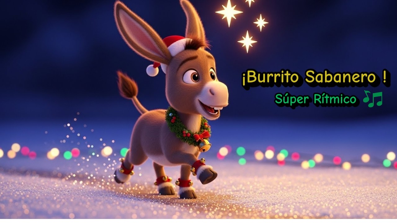 El Burrito Sabanero – Versión Rápida | Villancico Navidad 2025 - YouTube