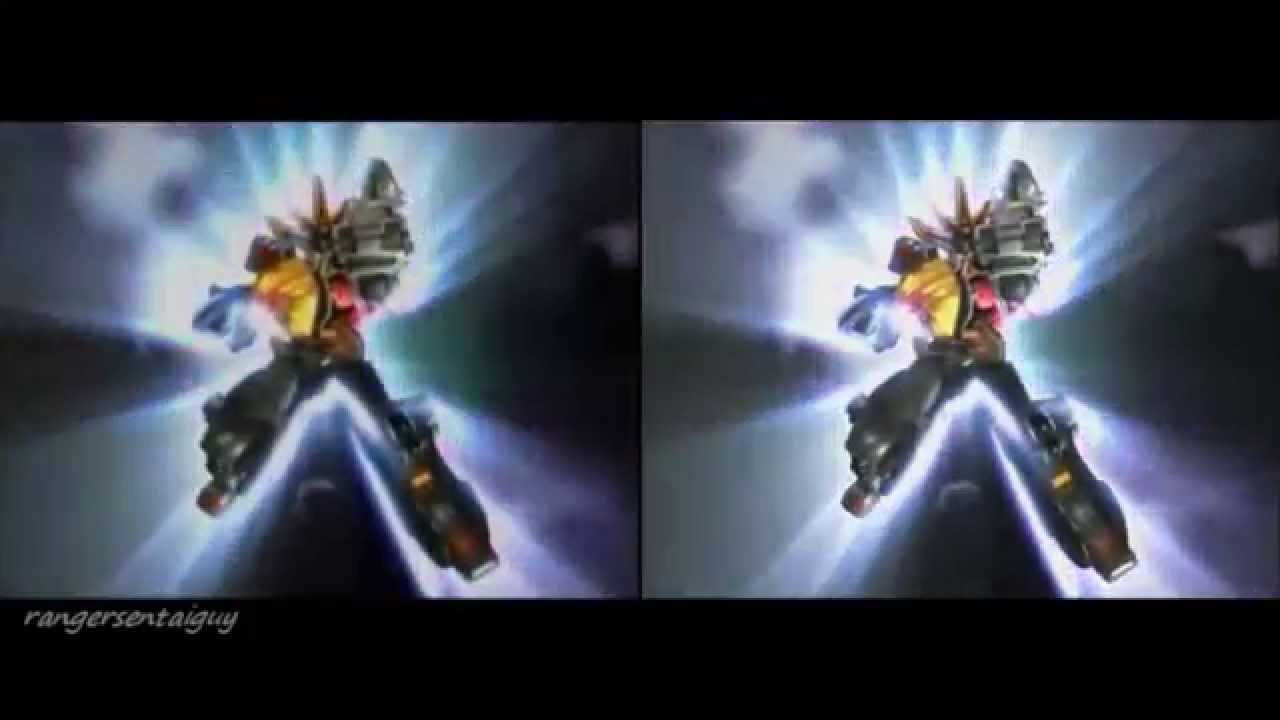 Power Rangers Wildforce Megazord First Appearance Split Screen (PR and ...