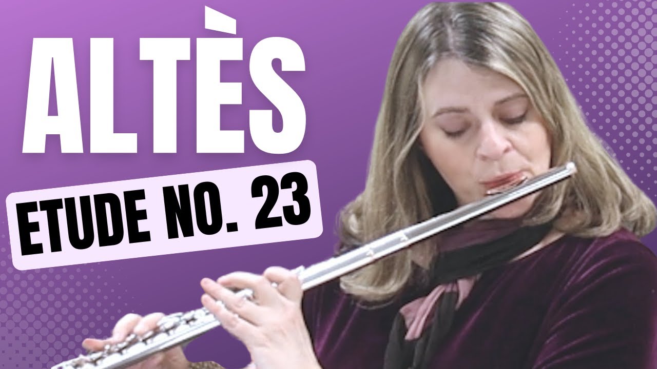 Altès Etude No. 23 - April Clayton, flute - YouTube