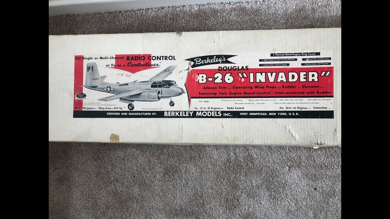 The Vintage Berkley B-26 Kit arrives,lets take a look inside the big ...