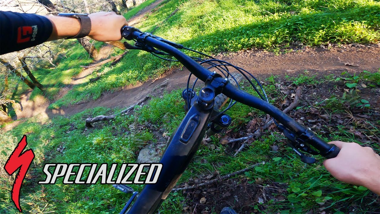 Mountain Bike: Specialized E Bike on Tight Technical Single Track ...