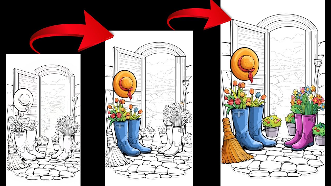 Painting Numbers | Boots | Painting Game | How to Paint by Number - YouTube