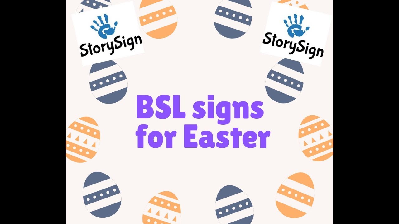 How to sign Easter Signs BSL - YouTube