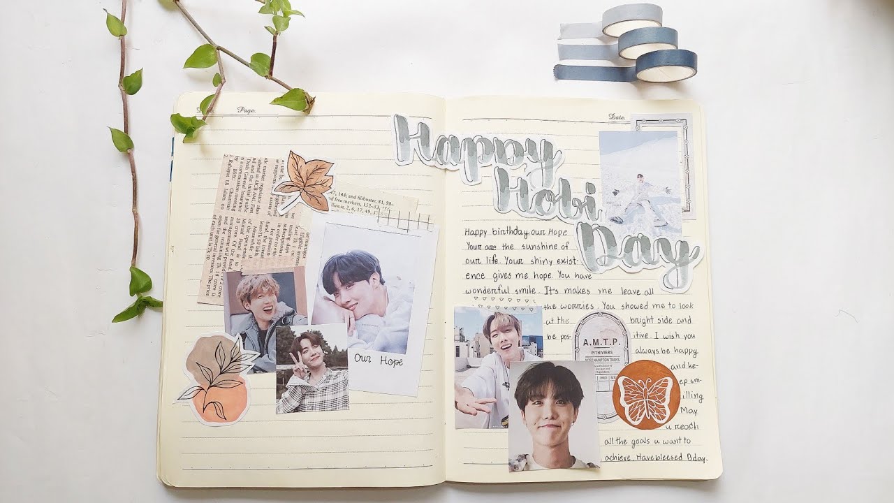 BTS Journal with me| BTS J-Hope Birthday Journal| Jung Ho-Seok| - YouTube