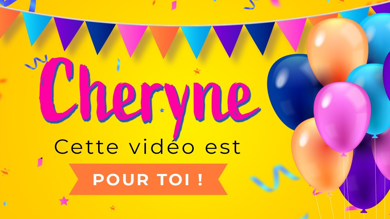 🎂 Chanson joyeux anniversaire Cheryne - Les chatons les plus mignons 🎂🎉 ...