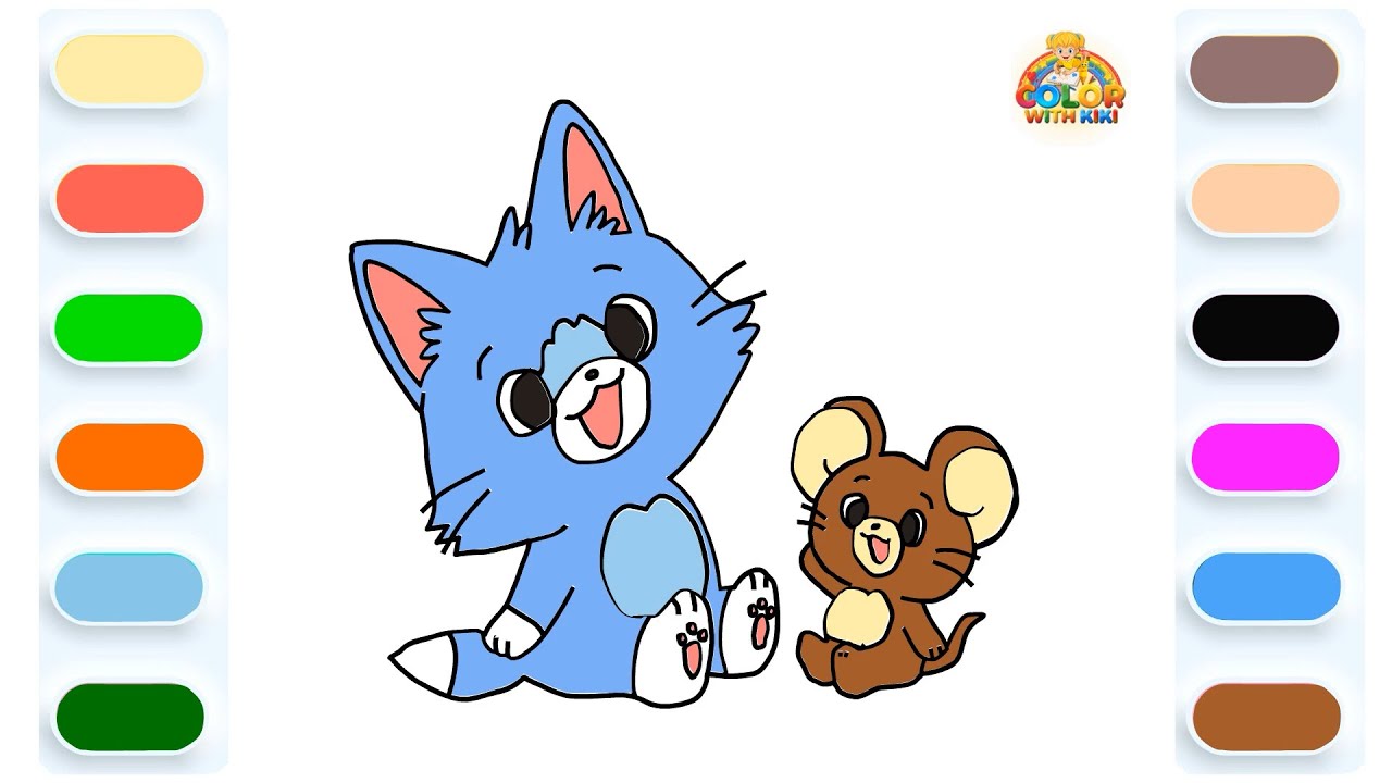 Learn to Draw Disney's Tom and Jerry - Drawing and Coloring Tutorial ...