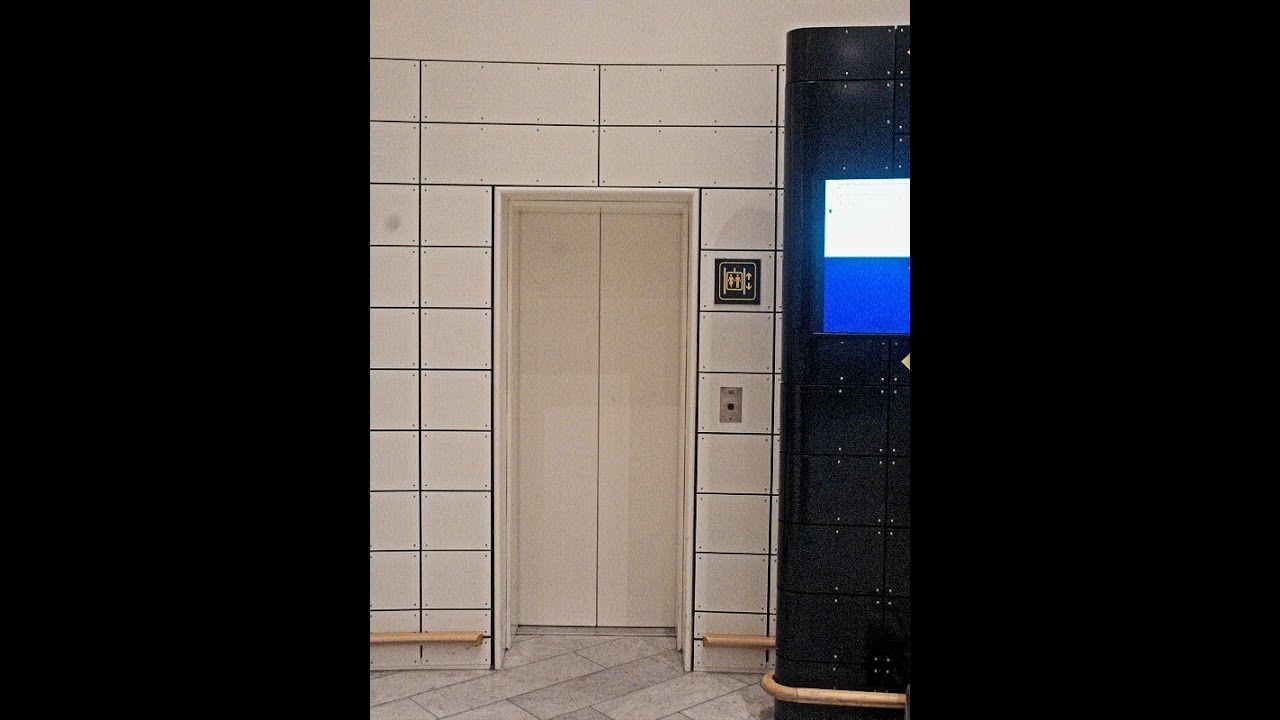 1997 small KONE M-Series elevator at Copenhagen Airport, Kastrup (CPH ...