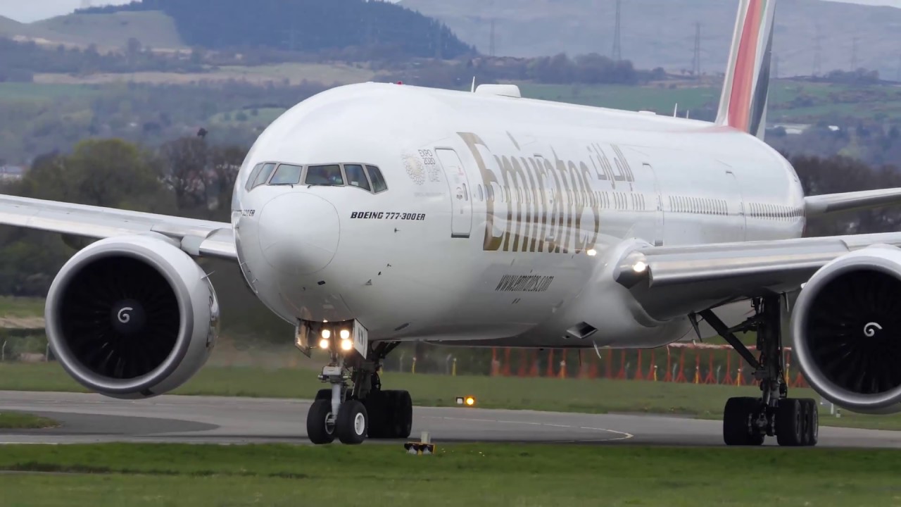 Emirates B777-300ER A6-ENN - EK27 - DXB-GLA [4K/UHD] - YouTube