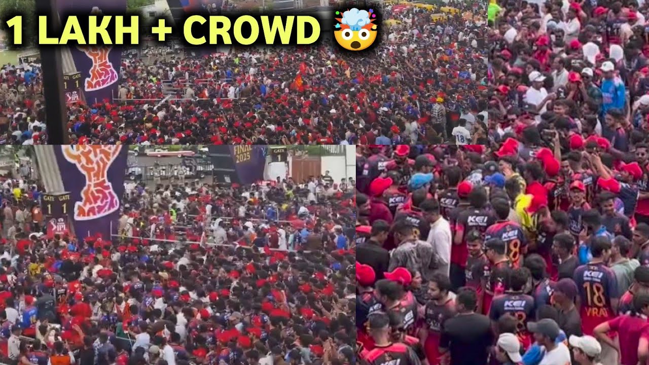 RCB Vs PBSK Final Match Ahmedabad stadium RCB Fanc 1 Lakh + Crowd Omg 😱 ...