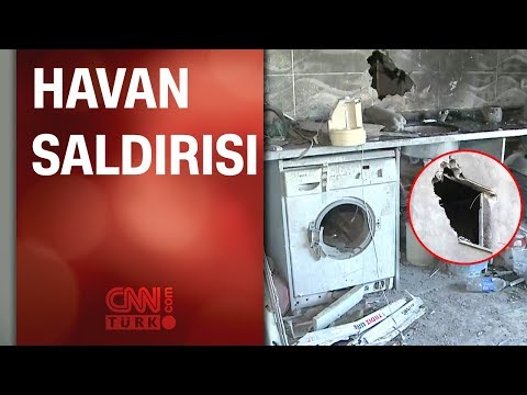 CNN TÜRK havan mermisiyle hasar gören eve girdi
