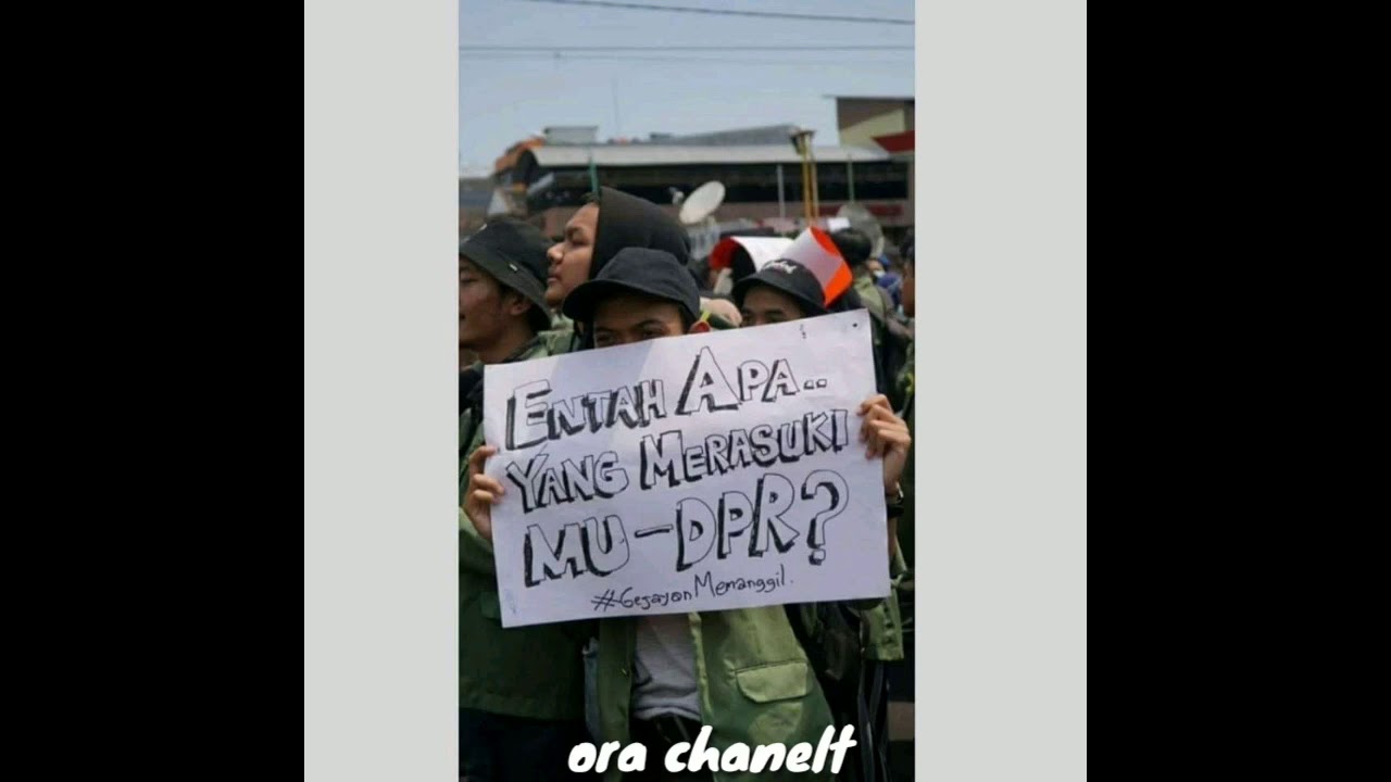 Meme lucu saat demo revisi UU kpk - YouTube