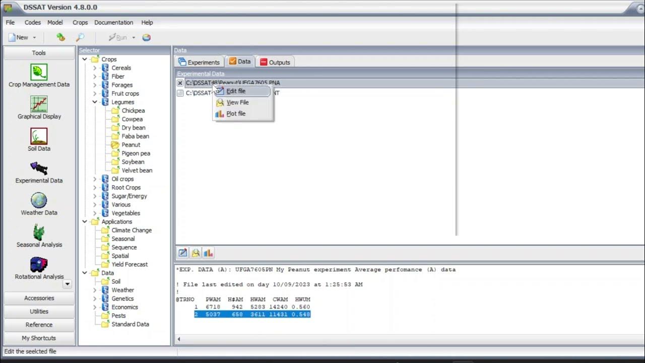 Crafting Precision: Creating File A & File T in DSSAT's Experimental Data Tool 🌾 - YouTube