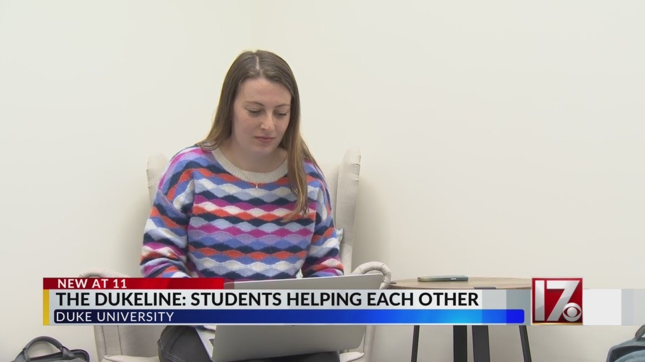 Duke students helping each other with anonymous mental health line ...