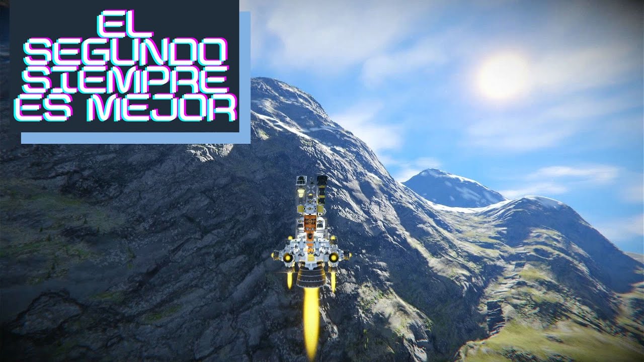 segundo viaje en el cohete y sale bastante bien --- Space engineers ...