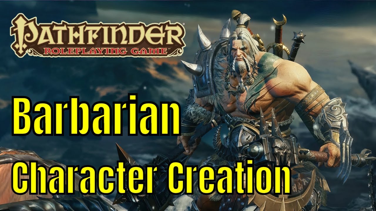 Barbarian Character Creation for Pathfinder 2E 🔴#4k LIVE - YouTube