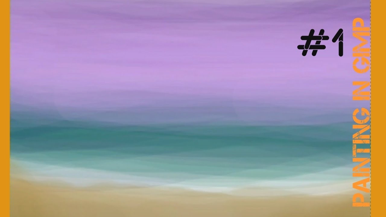 A Bunch of Beaches #1- Painting in Gimp - YouTube