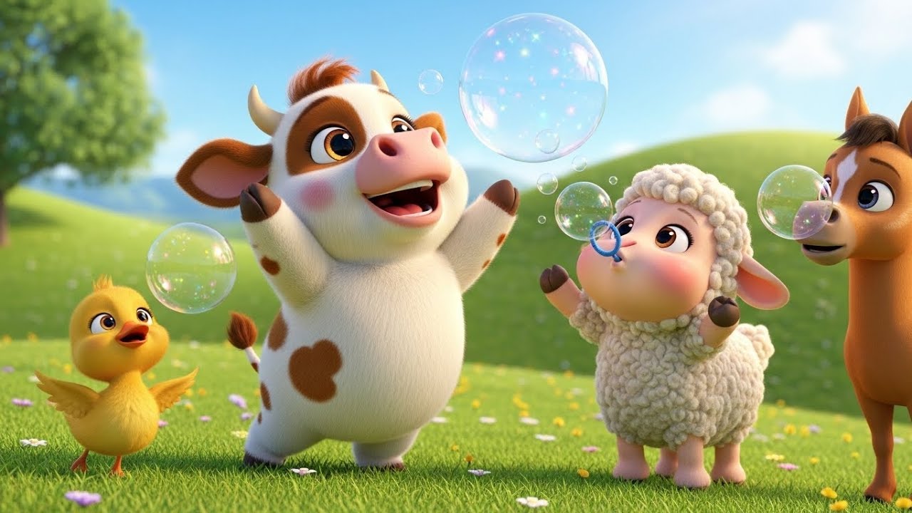 Baby Cow Say Moo Moo | Cute Farm Animal Song for Kids & Toddlers - YouTube