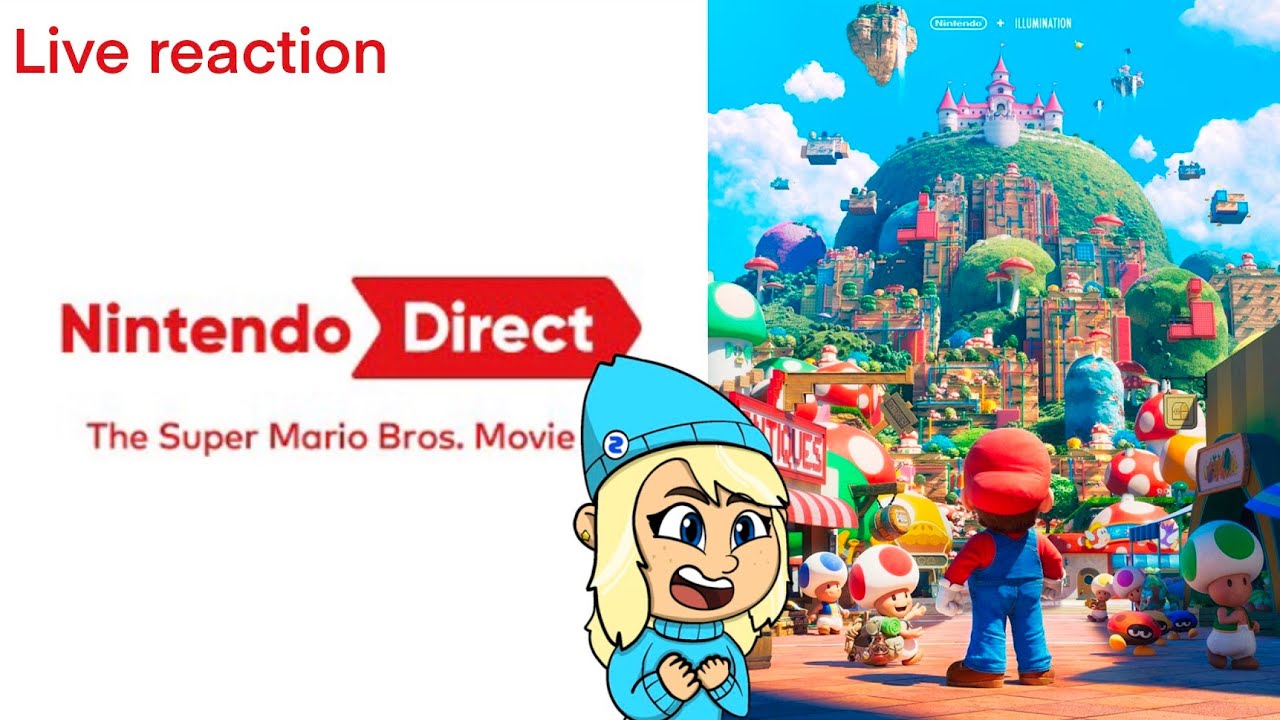 (Live reaction) Nintendo Direct the super mario bros movie - YouTube