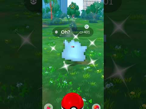 When I Got Shiny Oh? In Pokémon Go #shorts #shiny #ditto #rare #spawn #lucky #game #oh? #transform