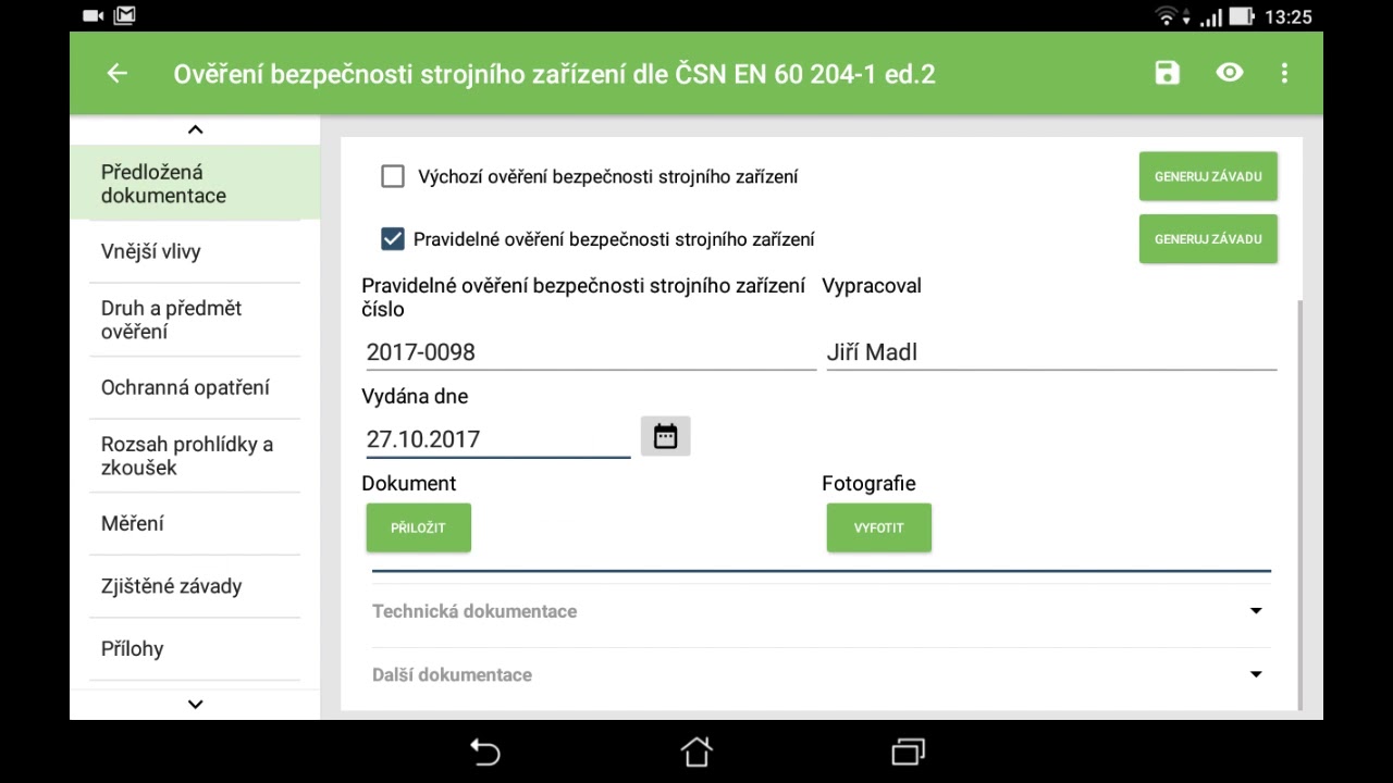 Přidání předložené dokumentace do revize (verze pro mobilní zařízení ...