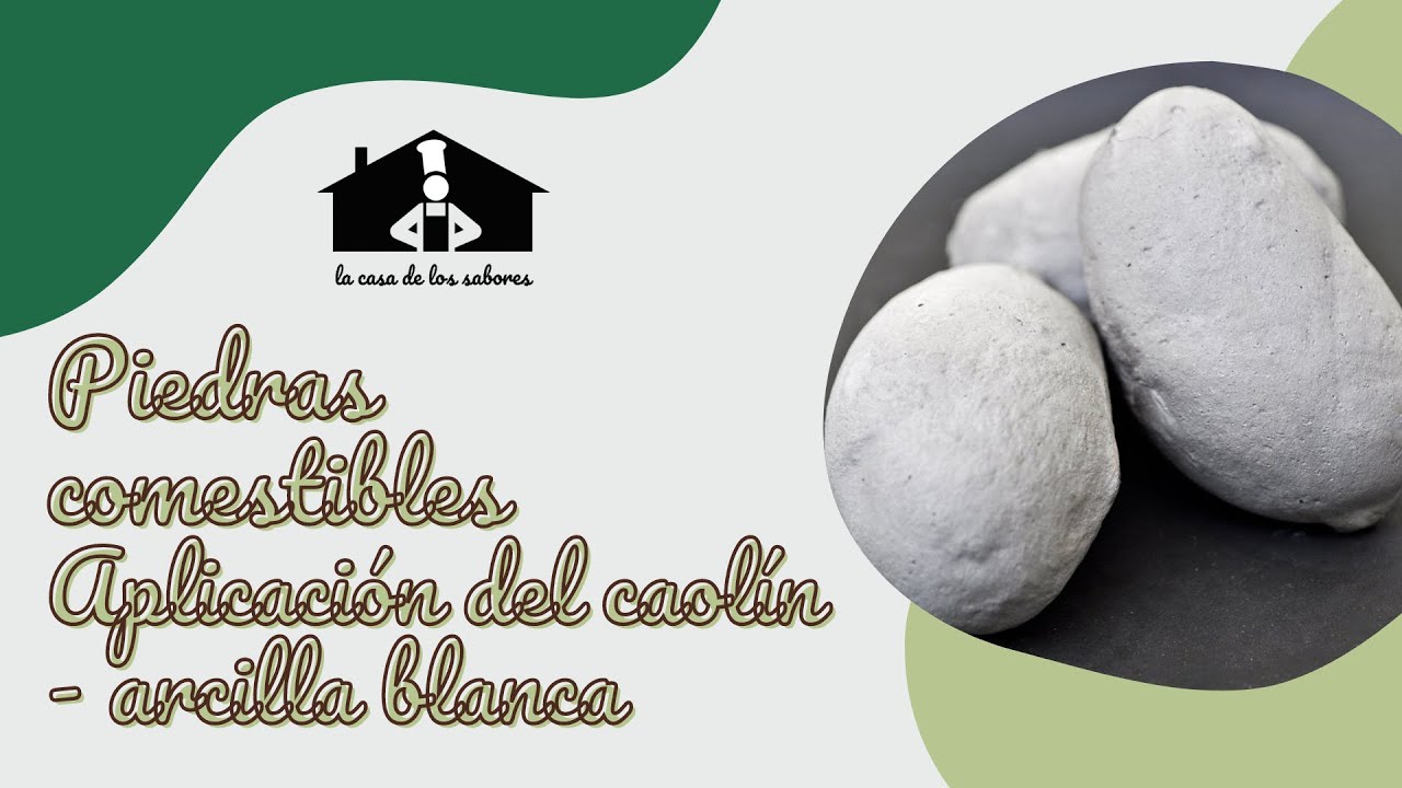 Piedras comestibles con caolín alimentario: innovación en la cocina con ...