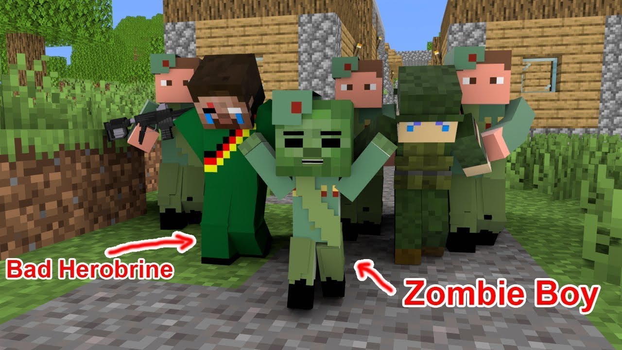 Monster School - Soldier Zombie Boy Became Hero - Minecraft Animation ...