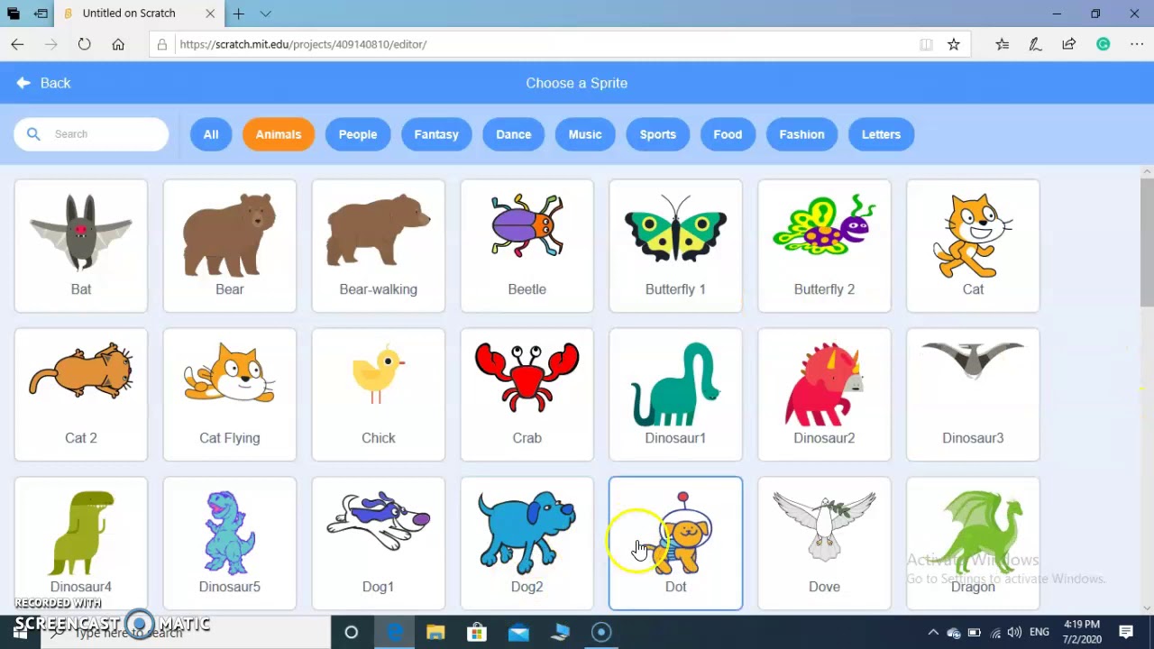 Learning gaming on scratch for kids - YouTube