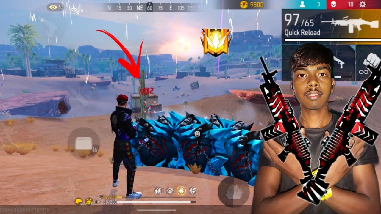 only one gan challenge solo vs solo m249 || (Garena free fire) - YouTube