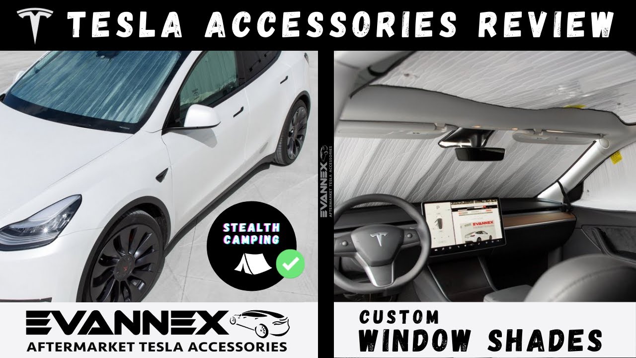 EVANNEX Tesla Window Shades Review for Model S/3/X/Y - YouTube
