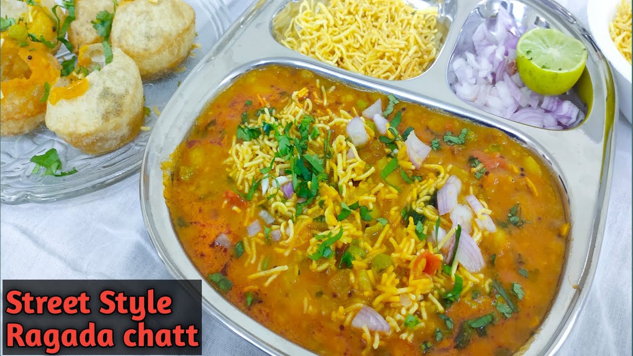 Ragada Chatt recipe || Street style ragada || Easy and tasty ragada ...