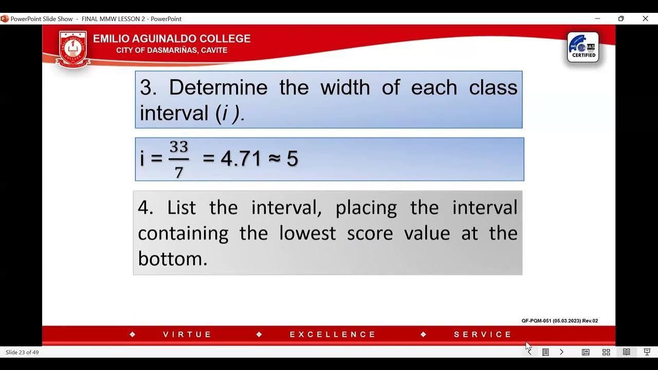 How to Construct a frequency Distribution table - YouTube