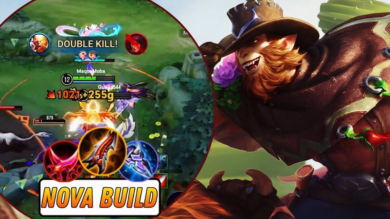 WUKONG BUFADO COM A NOVA BUILD | FREE WIN - HONOR OF KINGS - YouTube