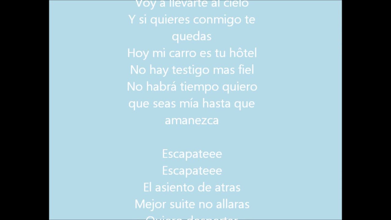 Escapate Luis Coronel (Letra) - YouTube