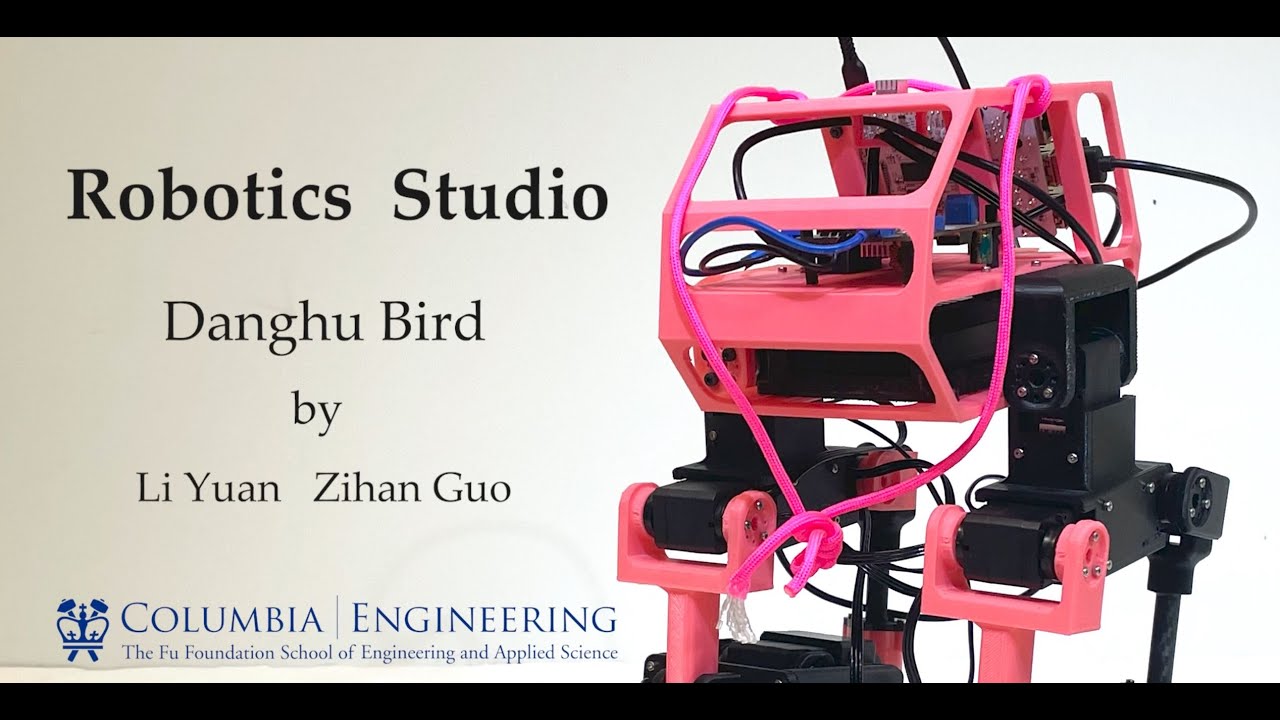 Bipedal Robot - Danghu Bird - Journey Video demo （Columbia University Robotics Studio） - YouTube