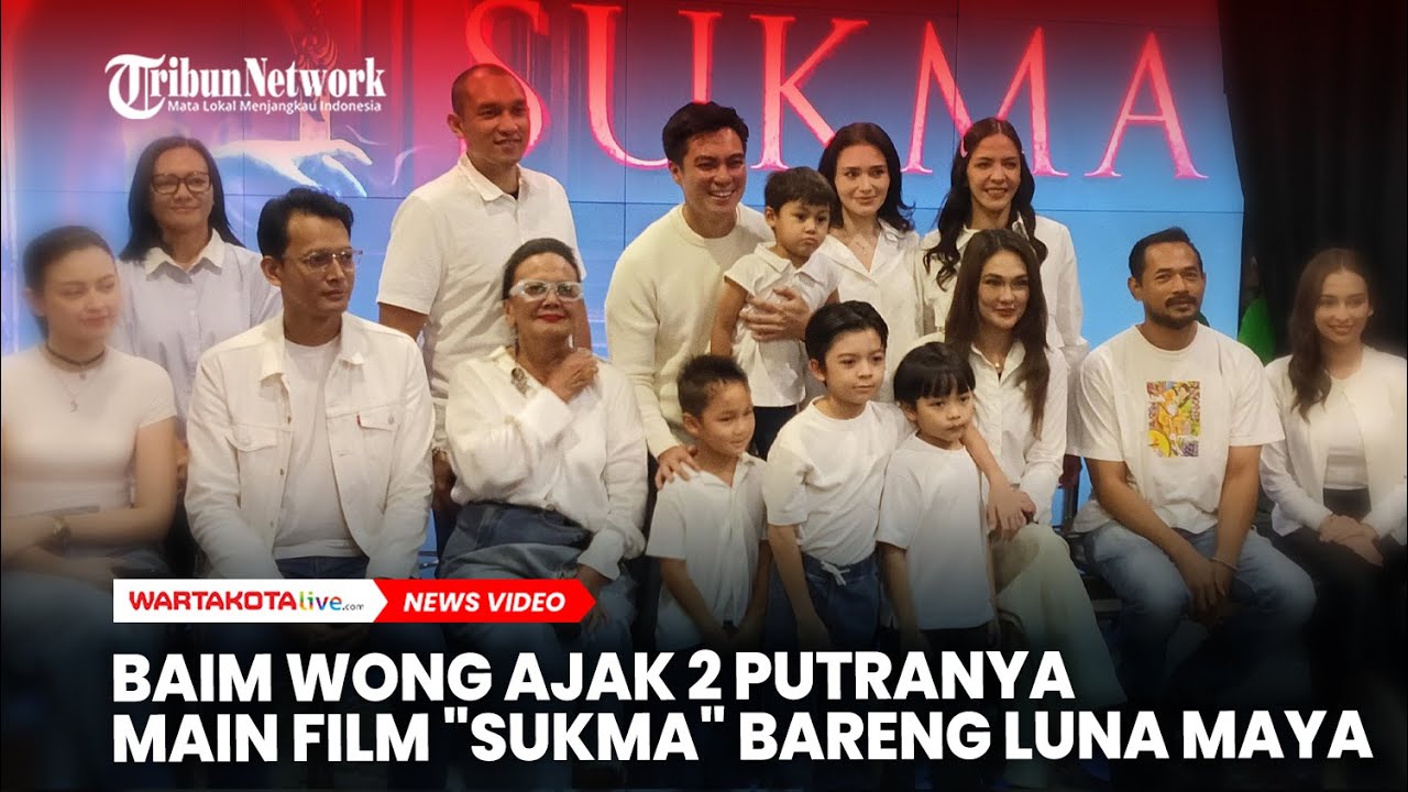 Baim Wong Ajak 2 Putranya Main Film Sukma Bareng Luna Maya - YouTube