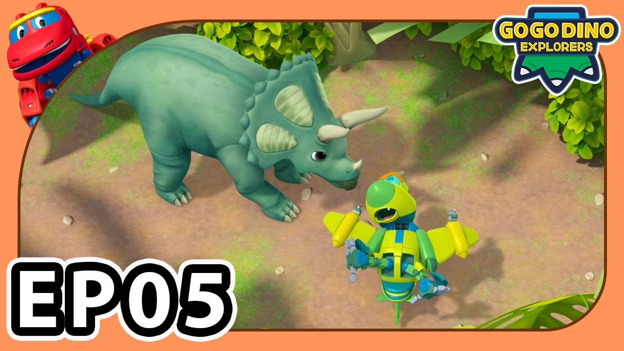 🦖【GOGODINO】The Scary Horned Monster | E05 | Super Dino Adventure ...