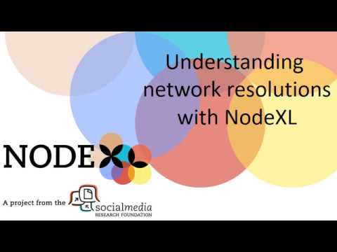 Understand social network resolutions with NodeXL - YouTube