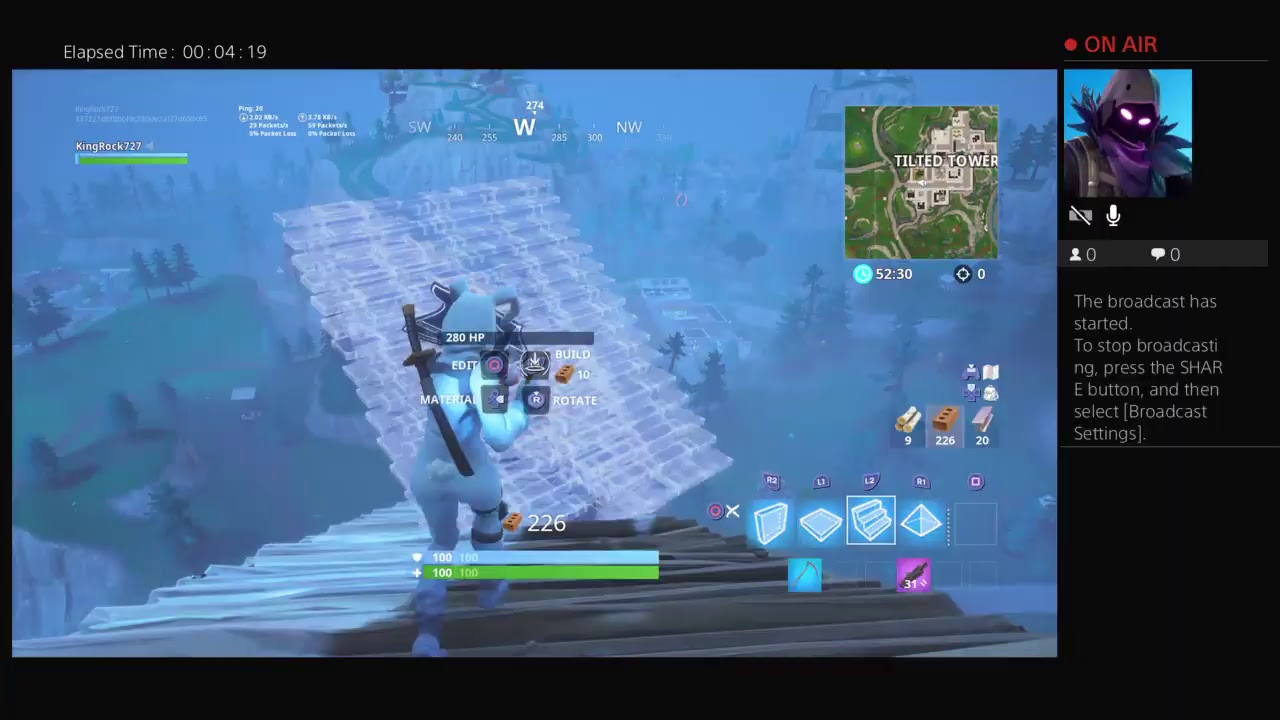 Fortnite Trying new building keybinds Ps4 - YouTube