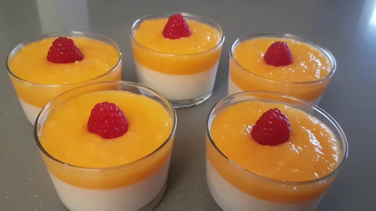 Panna cotta mangue très facile - YouTube