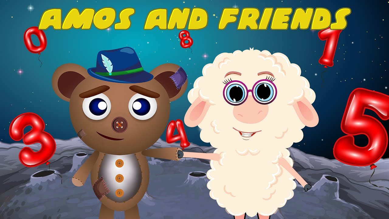 Amos and friends | Learning numbers for kids 1-10 , 123 number names ...